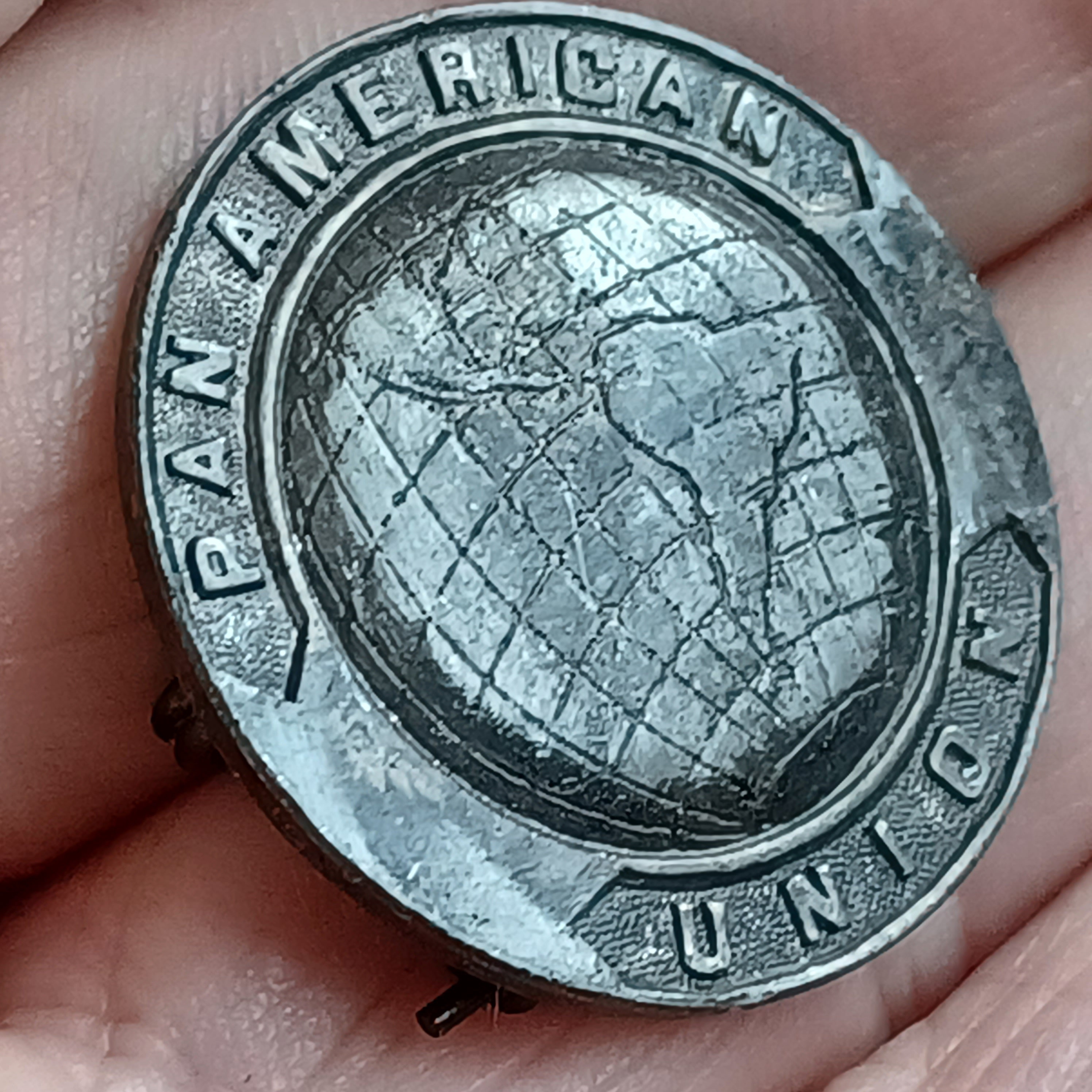Pan-american Union Organization Pin Conference Badge Org of American ...