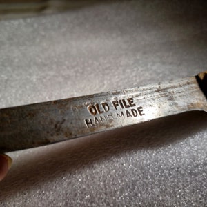 KNIFE Old File Cutlery Co. of Havana Illinois Made Butcher and Kitchen ...