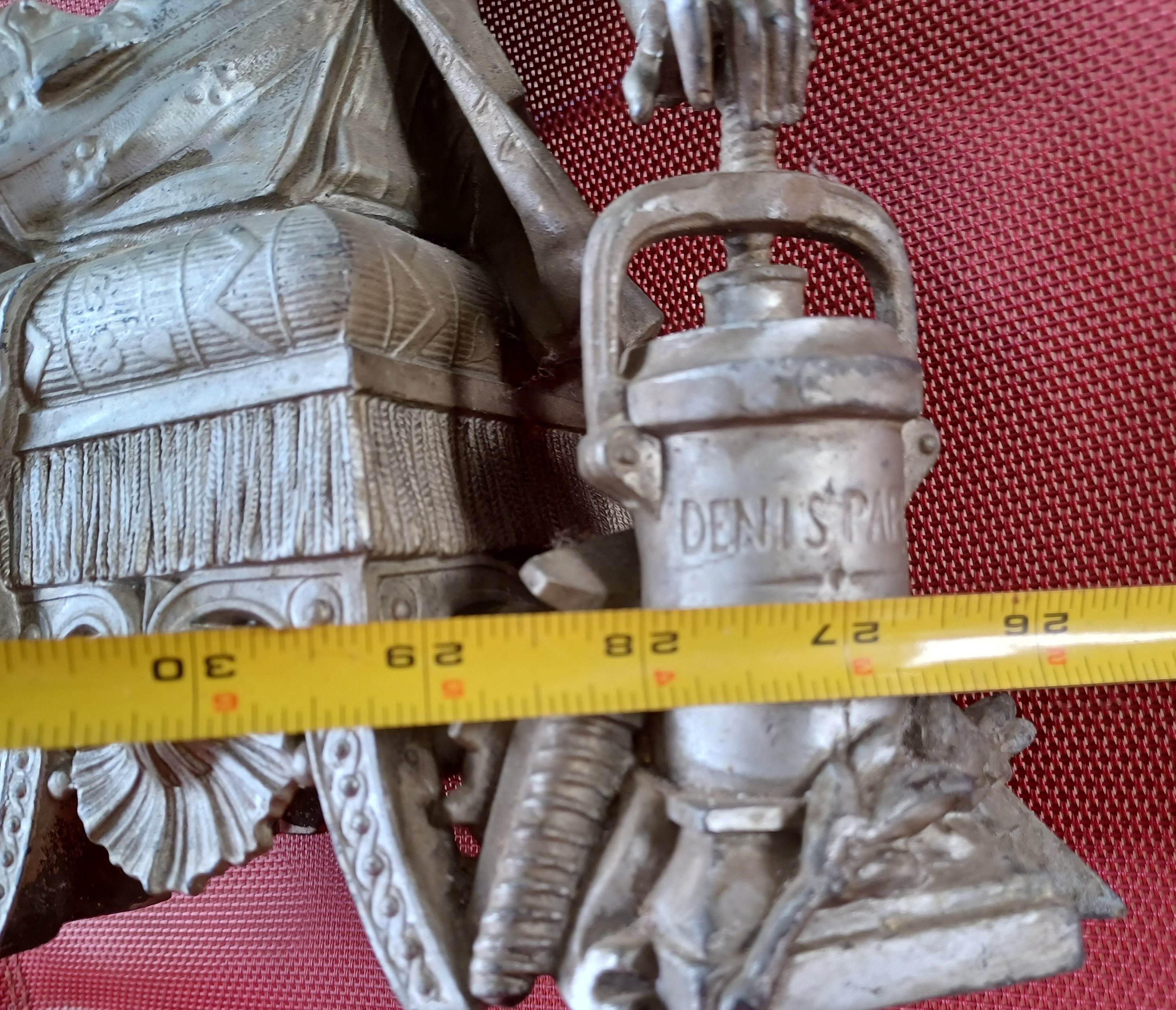 1881 Ansonia Clock Figural Statue Of~ DENIS PAPIN Ca 1600'S Thermodynamics Physicist Inventor of ...