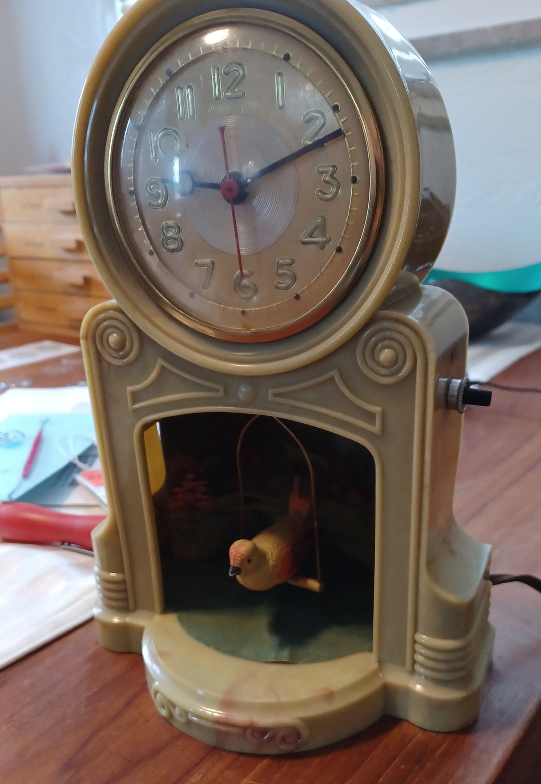 1950's Mastercrafters "swinging Bird" Clock Model No. 335 Made in ...