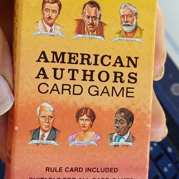 Authors Card Game - Etsy