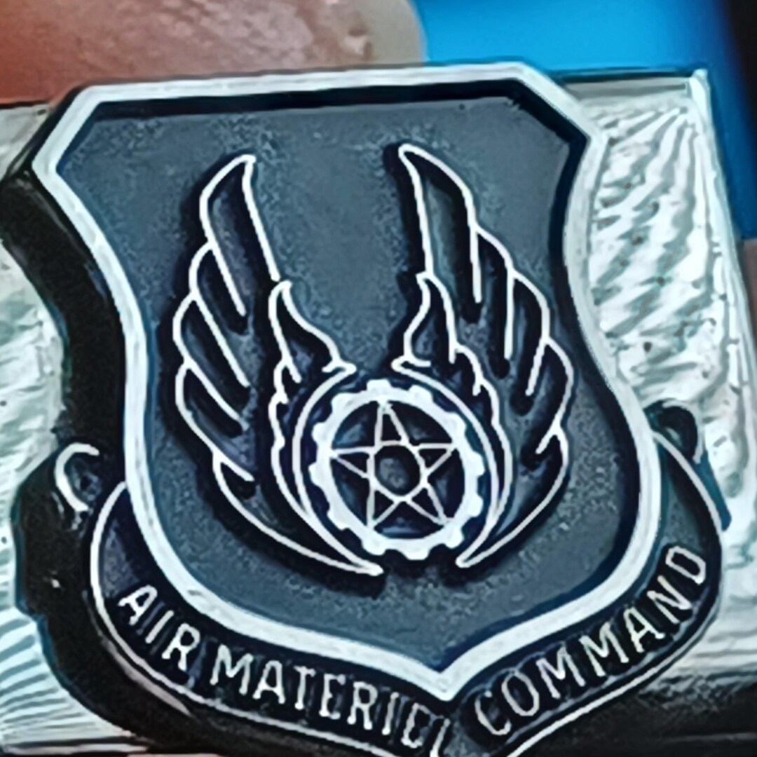 Air Force Cufflinks Materiel Command (AFMC) Silver and Black Military ...