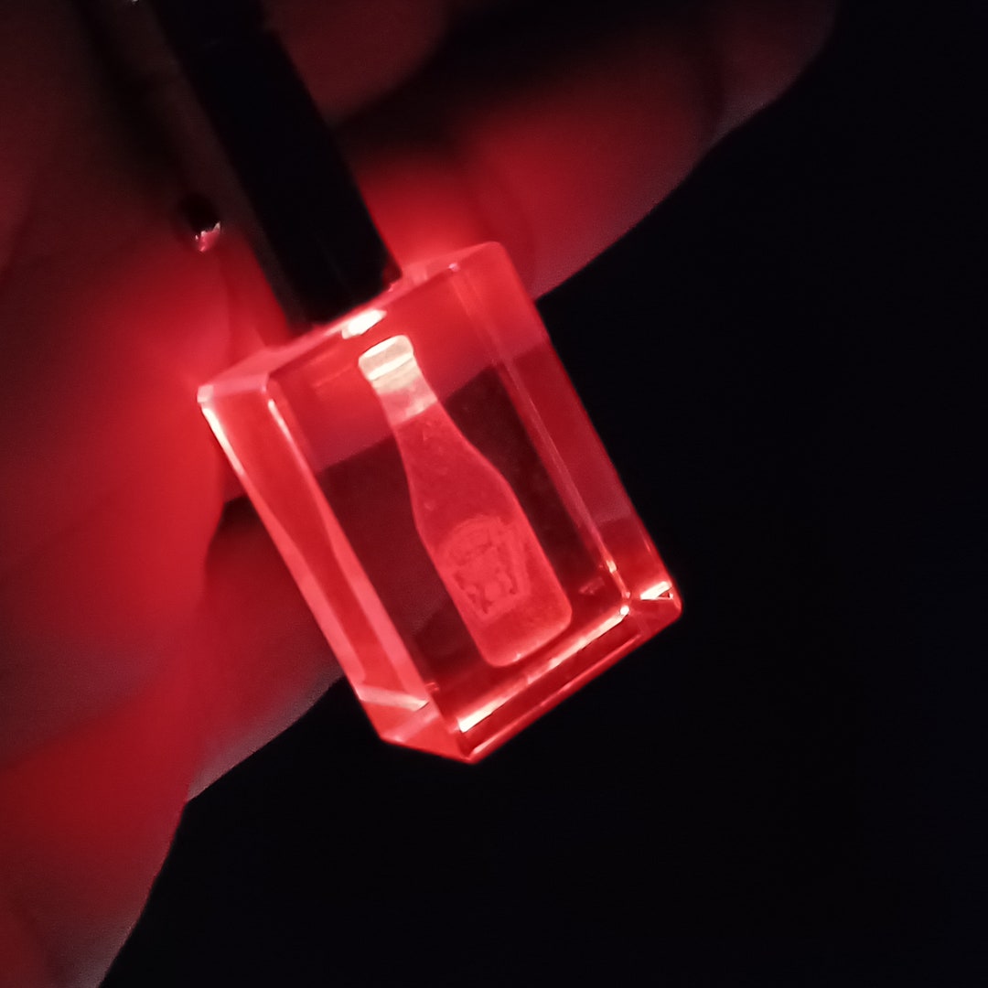 HEINZ Ketchup Bottle Crystal Hologram Keychain 3D Laser Etched Original ...