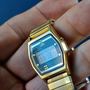 Vintage Women's Timex Watch Digital Watch K Cell LCD Display Water ...