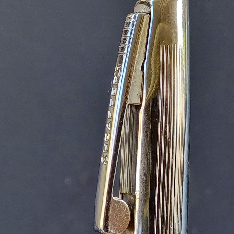 1960’s Sheaffer Gulf Oil Reminder Clip Ballpoint Pen Advertising Orange ...