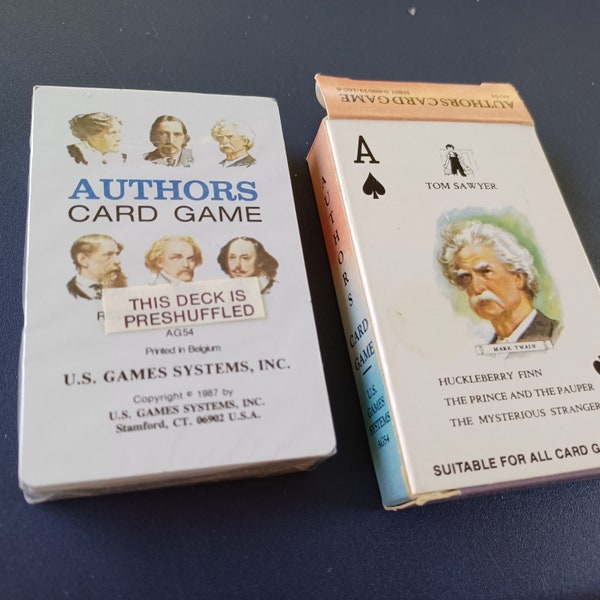Authors Card Game - Etsy