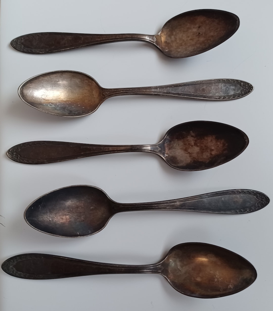 5 Oneida Community Par Plate Silverplate BRIDAL WREATH Pattern 1915 ...