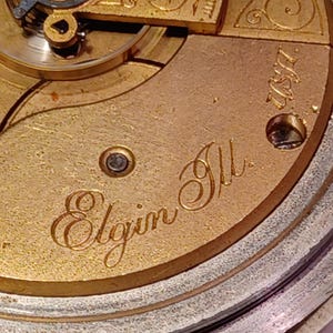 1897 ELGIN 18s Size Pocket Watch 18s Size Elgin National Watch Co Train ...