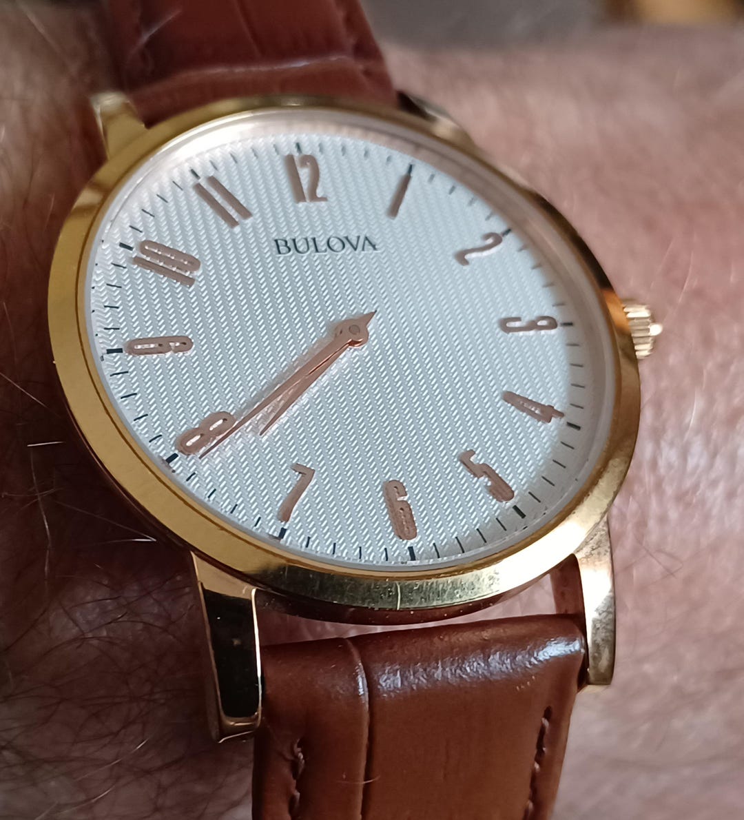 Bulova Accutron Watch White Gold B6 Quartz Watch 97A106 Classic Men’s ...