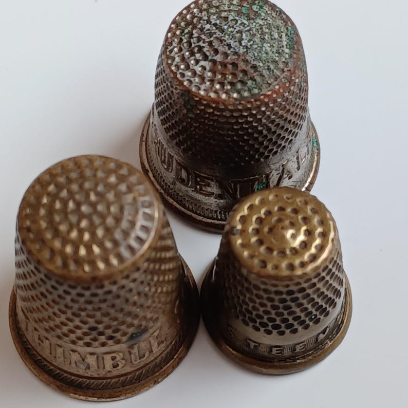3 Thimble Advertising Promotion GOLD THIMBLE SCOTCH Whisky, Prudential ...