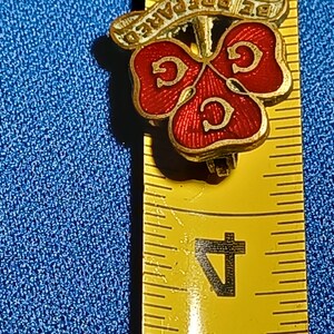 1921 Girl Scout Pin Be Prepared CGG Canadian Girl Guides Red Antique ...