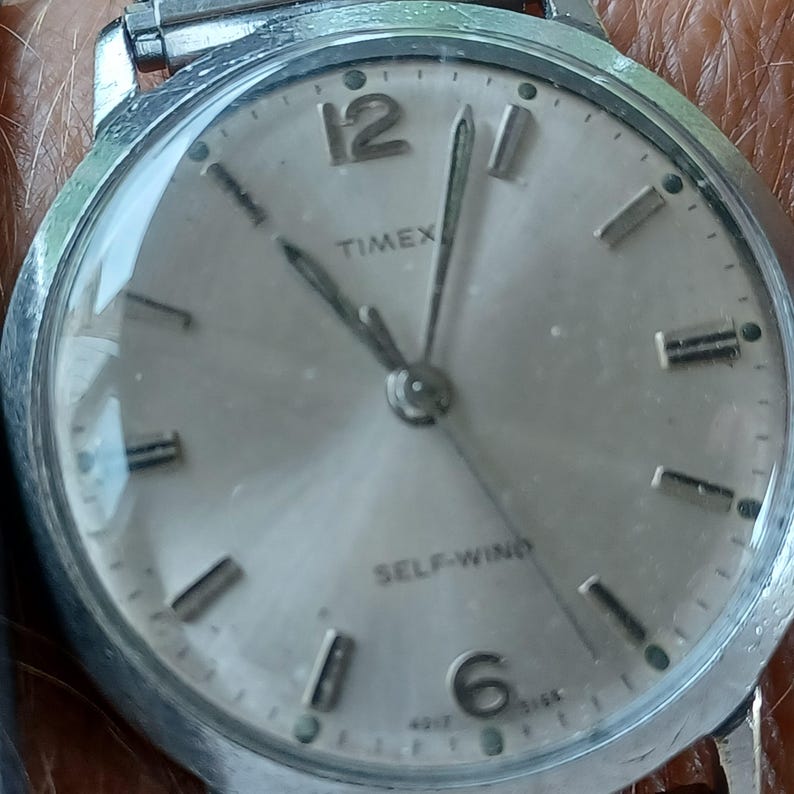 Timex 1968 Mens Viscount Vintage Timex Self Winding Automatic 34mm ...