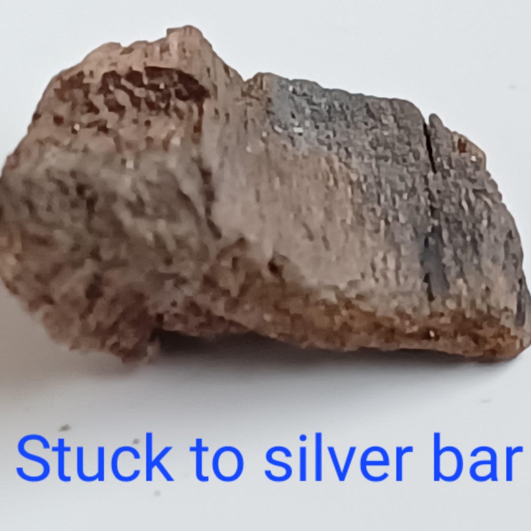 Atocha 1620 Key West Wood From Shipwreck Stuck on Recovered Silver Bar ...