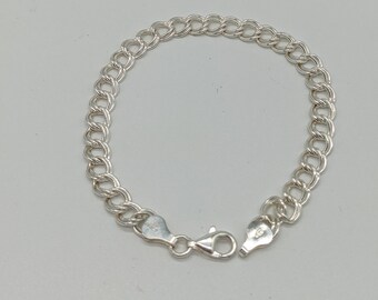 Elco Sterling Silver 925 Double Chain Bracelet - Etsy