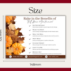 September Real Estate Fall Postcards| Real Estate Fall Marketing ...