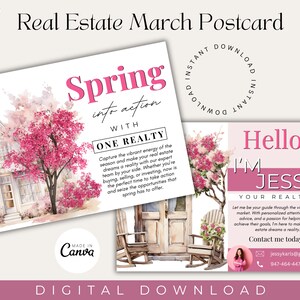 Real Estate April Postcards| Spring Real Estate Postcards| Realtor ...