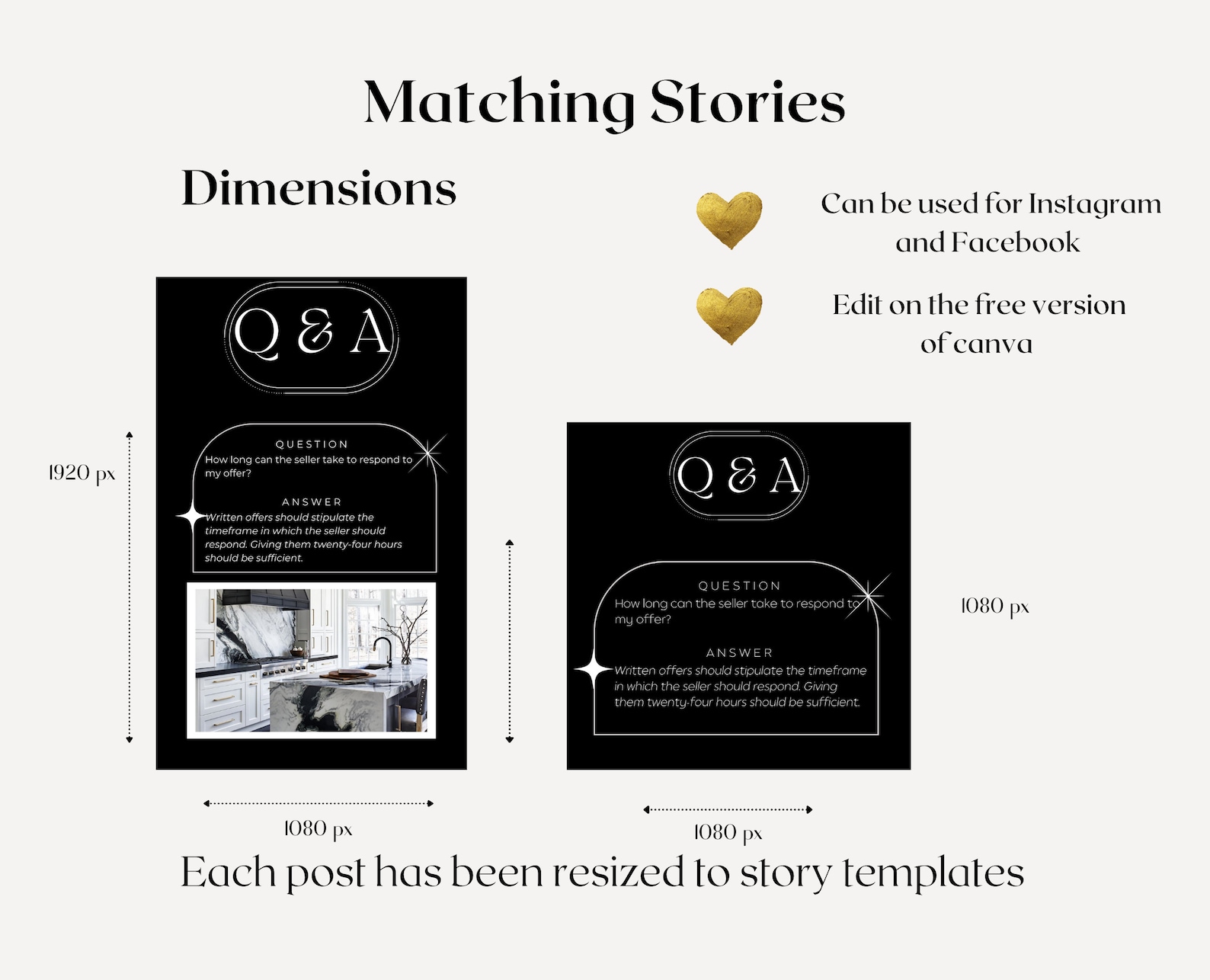 20 Modern Real Estate Q&A Templatesinstagram and Facebook - Etsy