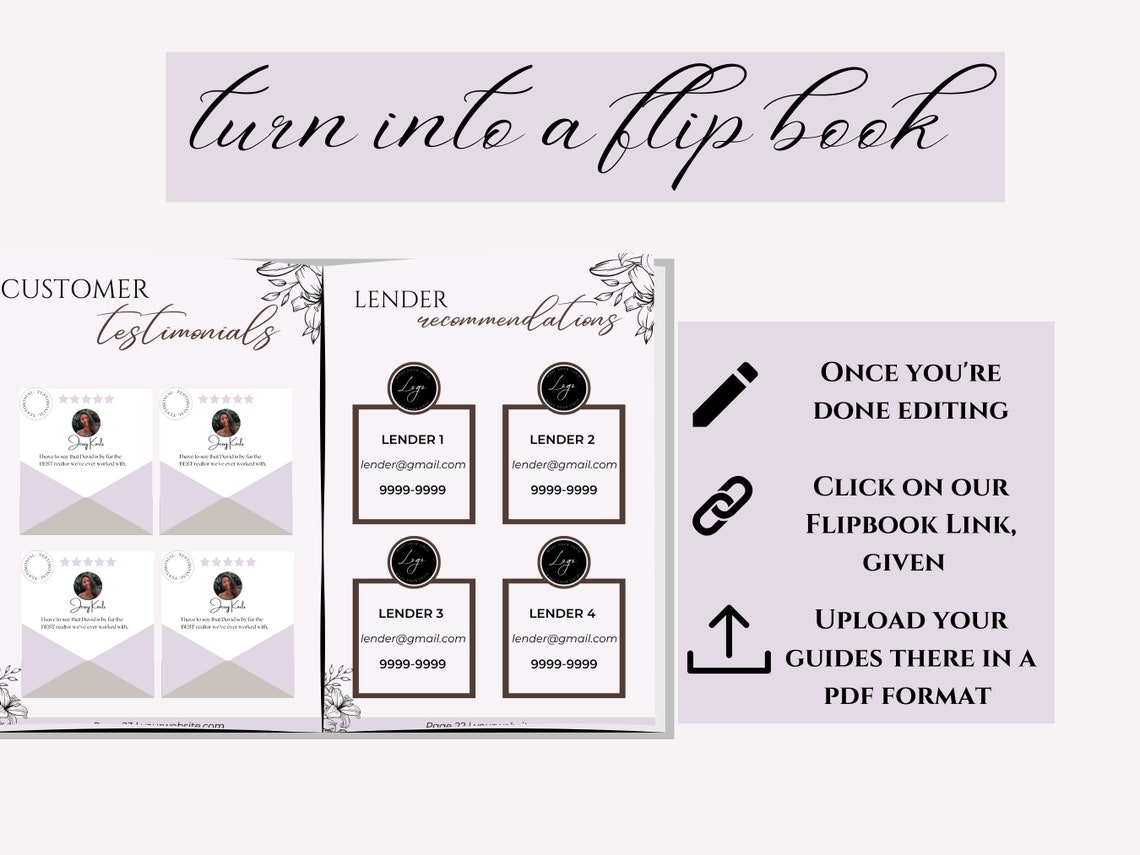 Buyer Guide and Seller Guide for Real Estate Agents Home - Etsy