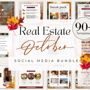 260+ Fall Real Estate Templates| Fall Social Media Posts| Fall Themed ...