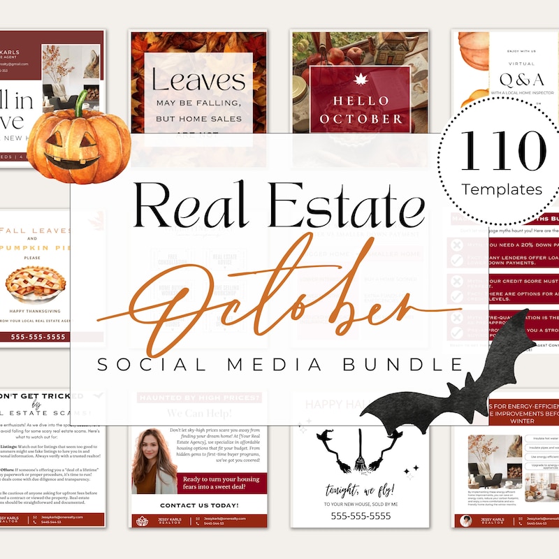Real Estate Halloween Marketing - Etsy