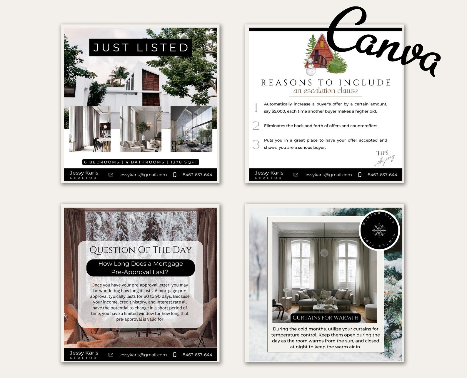 64+ January Real Estate Marketing Templates| Real Estate January Social ...