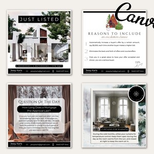 64+ January Real Estate Marketing Templates| Real Estate January Social ...