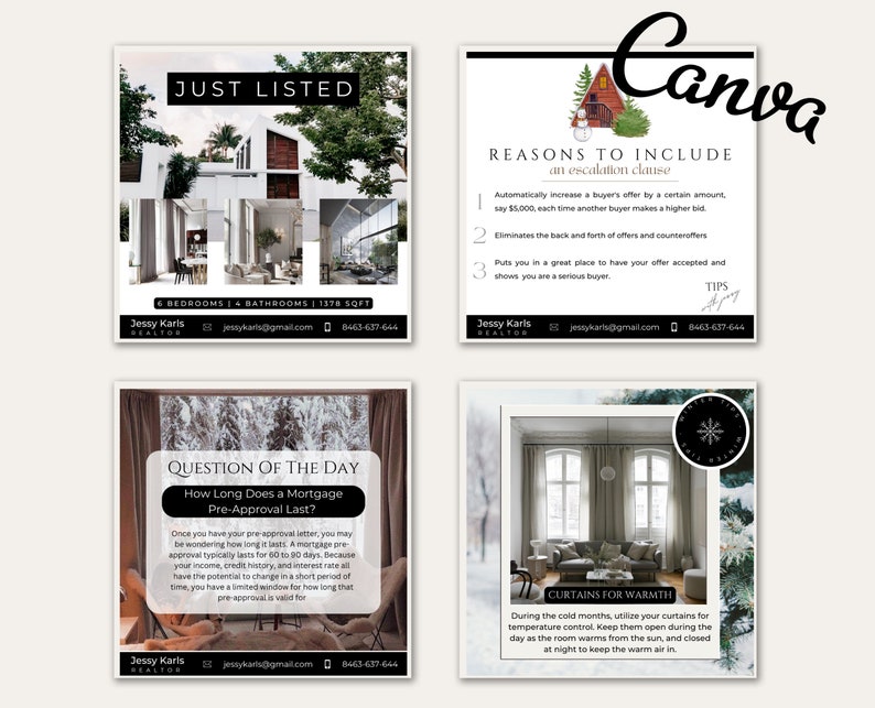 64 January Real Estate Marketing Templates Real Estate - Etsy