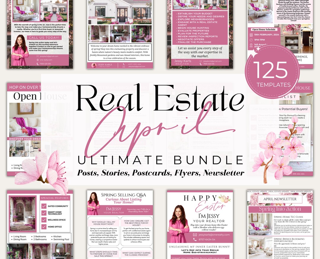 Real Estate April Templates| April Real Estate Posts| Spring Real ...