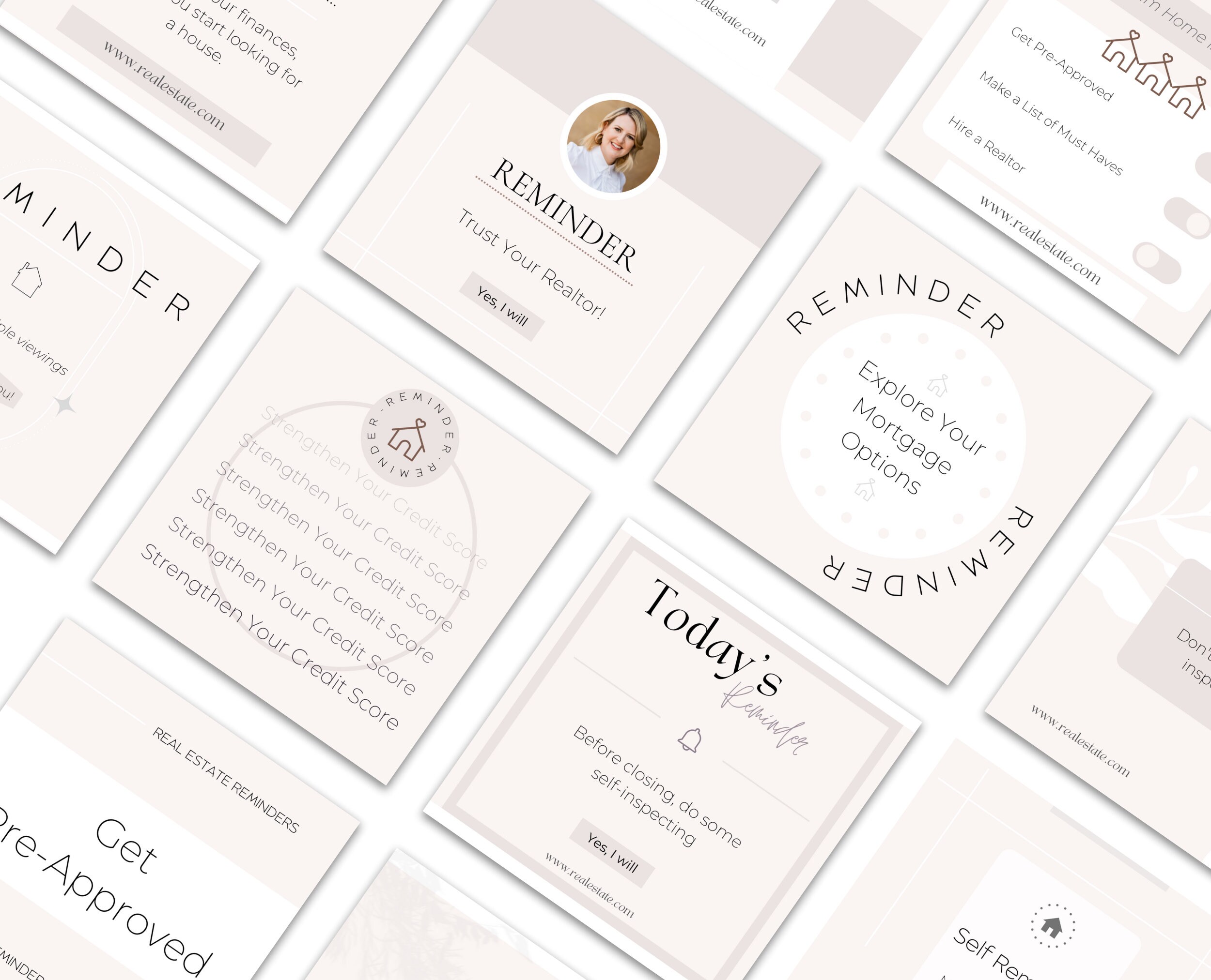 50 Real Estate Reminder Marketing Templates Realtor Social - Etsy