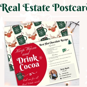 Real Estate Christmas Bundle| Social Media Posts| Christmas Postcards ...