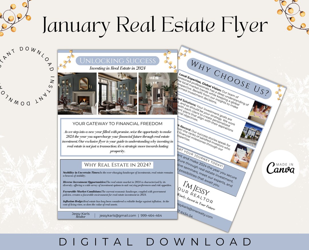 Real Estate Investment Flyer| New Year Real Estate Flyer| Real Estate ...