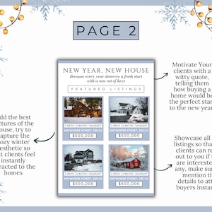 January Real Estate Newsletter Template| Real Estate Winter Newsletter ...