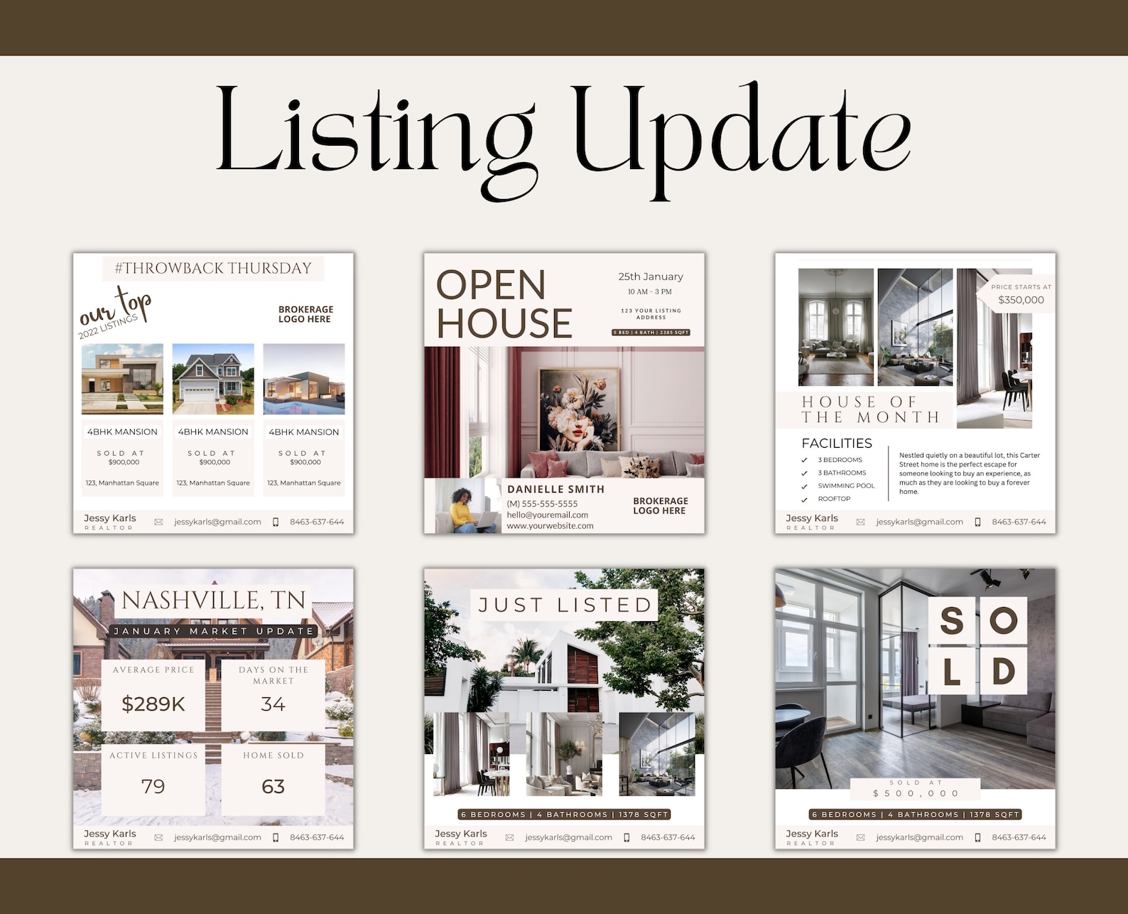66 January Real Estate Marketing Templates Real Estate - Etsy