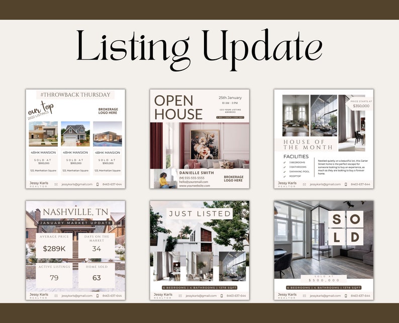 66+ January Real Estate Marketing Templates| Real Estate January Social ...