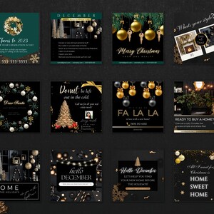 Real Estate Christmas Social Media Posts|december Real Estate Social ...