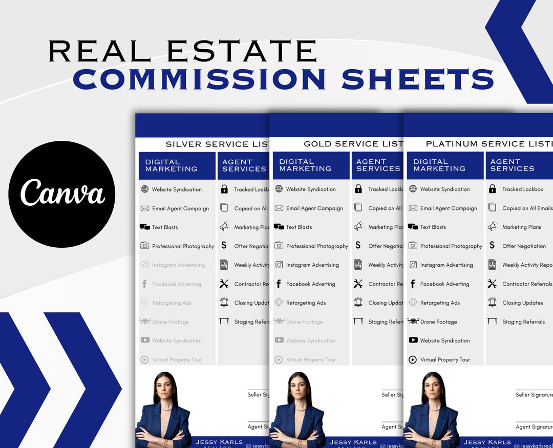 Listing Presentation, Real Estate Commission Sheets, Commission Sheet ...