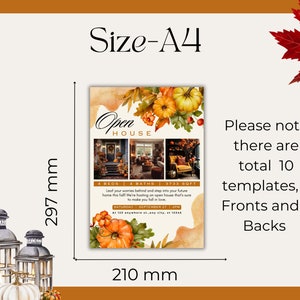 September Real Estate Flyer Templates| Fall Real Estate Flyers| Autumn ...