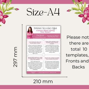 April Real Estate Flyer Templates| Spring Real Estate Flyers| Spring ...