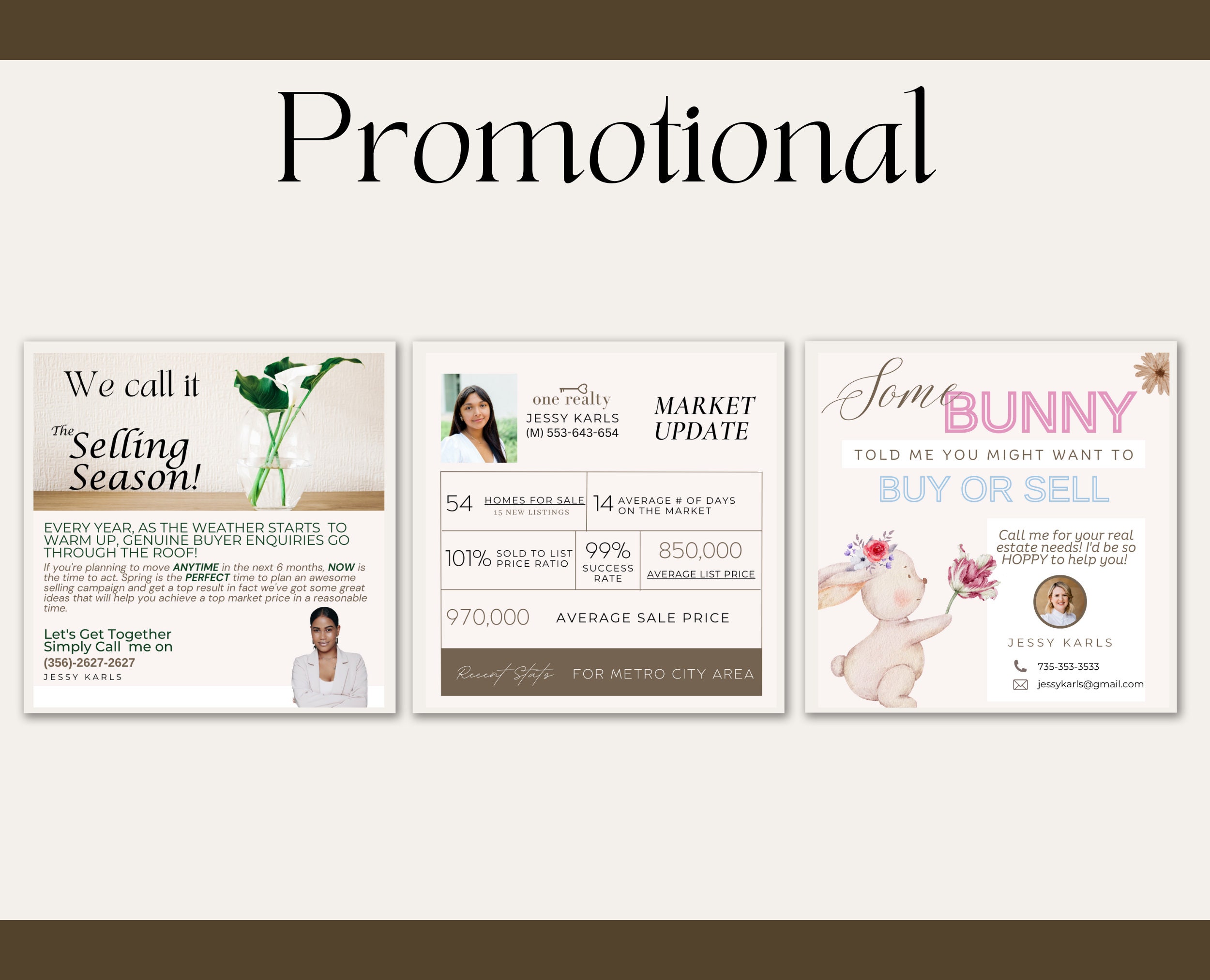 70+ Real Estate April Marketing Templates| Spring Realtor Posts| Easter ...