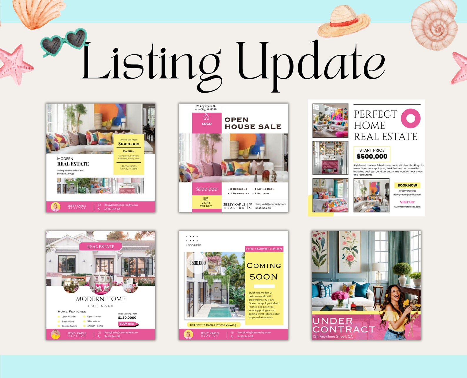 August Real Estate Social Media Templates| August Real Estate Marketing ...