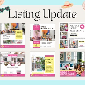 August Real Estate Social Media Templates| August Real Estate Marketing ...