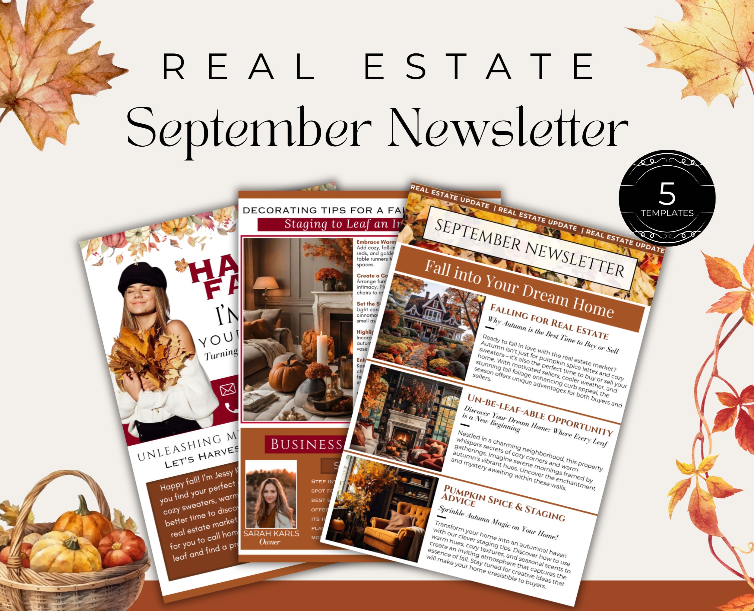 Ultimate September Real Estate Bundle| Fall Real Estate Marketing ...