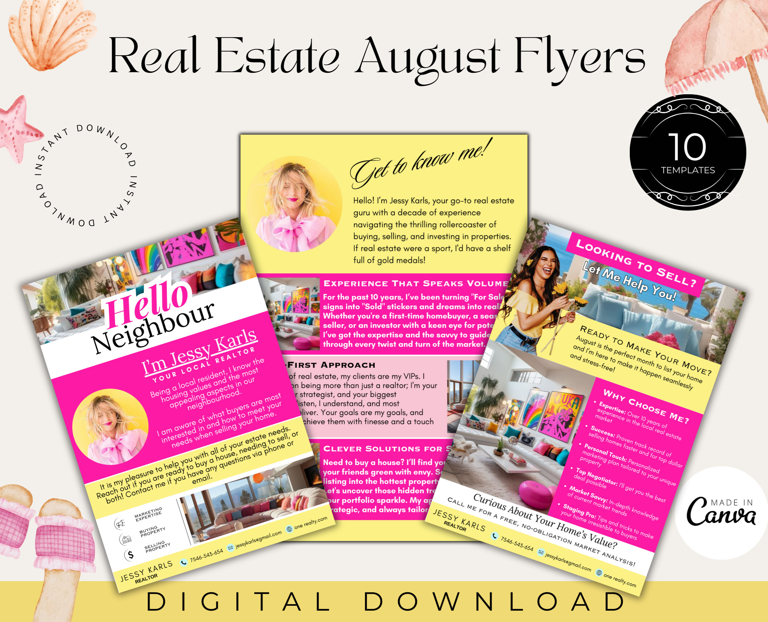 Ultimate August Real Estate Marketing Templates|august Social Media ...
