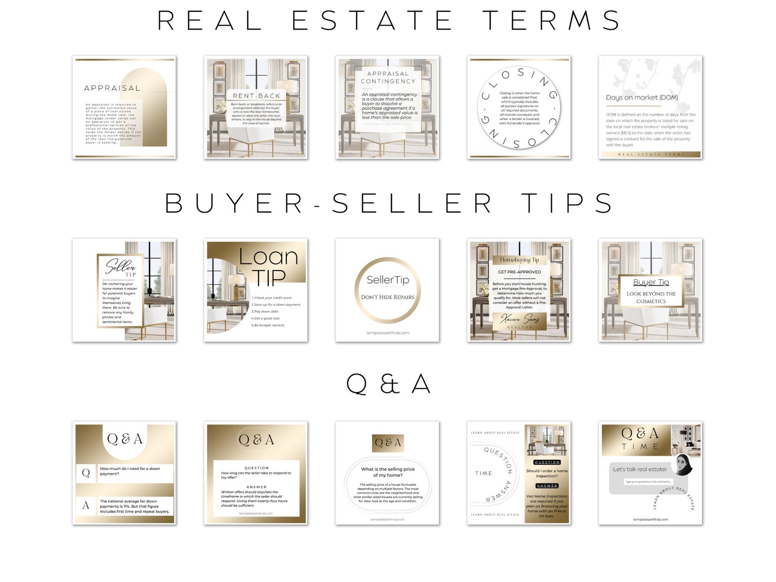 1000+ Ultimate White and Gold Real Estate Template Bundle| Realtor ...