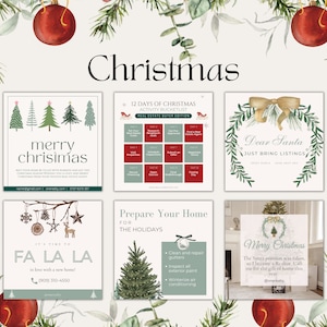 388 Ultimate Winter Real Estate Bundle| Winter Real Estate Templates ...