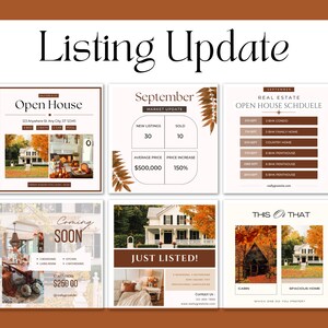260+ Fall Real Estate Templates| Fall Social Media Posts| Fall Themed ...