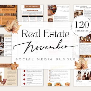 November Real Estate Marketing Templates| November Real Estate Posts ...