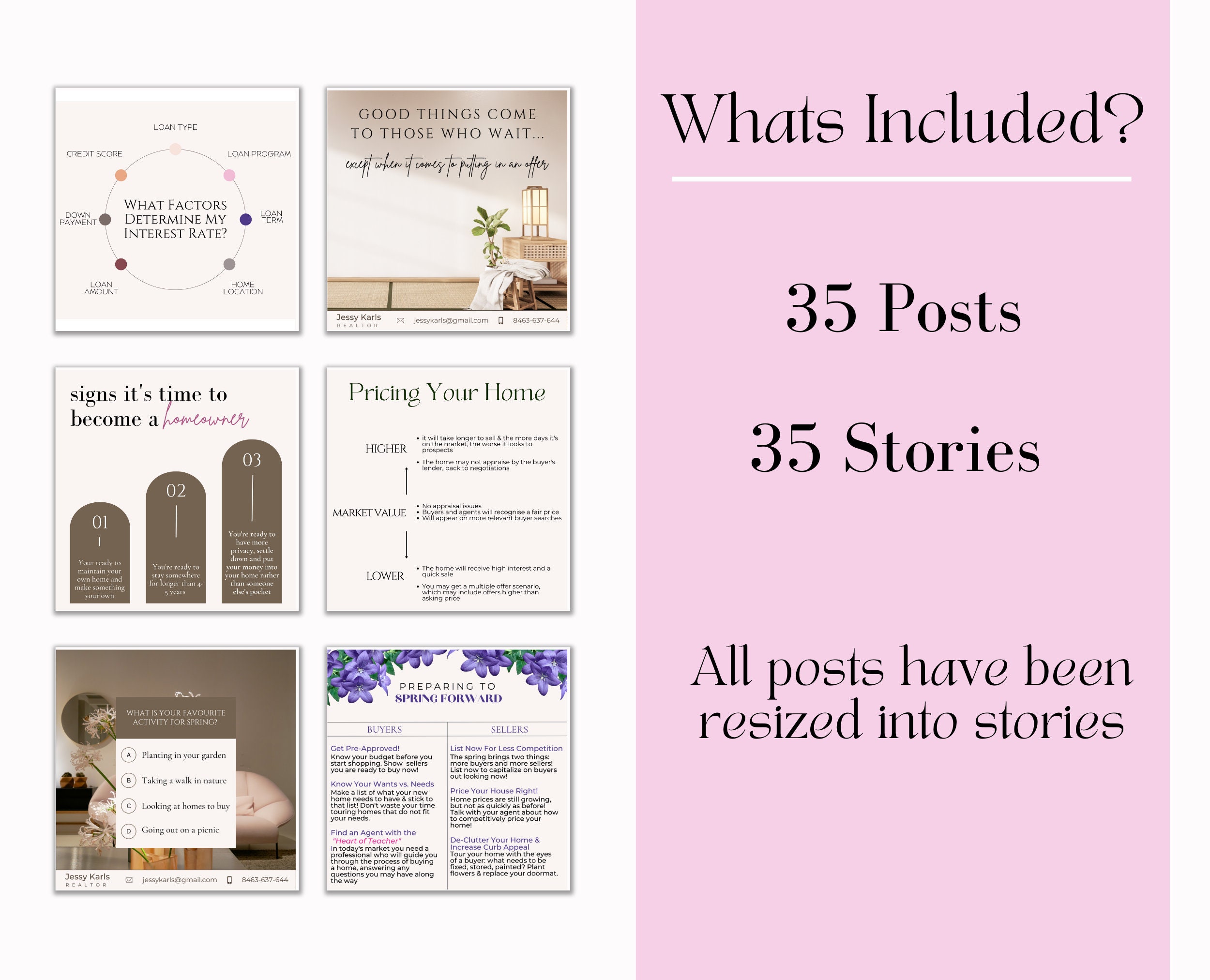 70+ Real Estate April Marketing Templates| Spring Realtor Posts| Easter ...