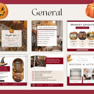 110 October Real Estate Templates| October Real Estate Social Media ...