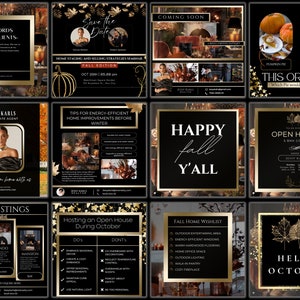 90+ October Real Estate Templates|fall-themed Halloween Real Estate ...